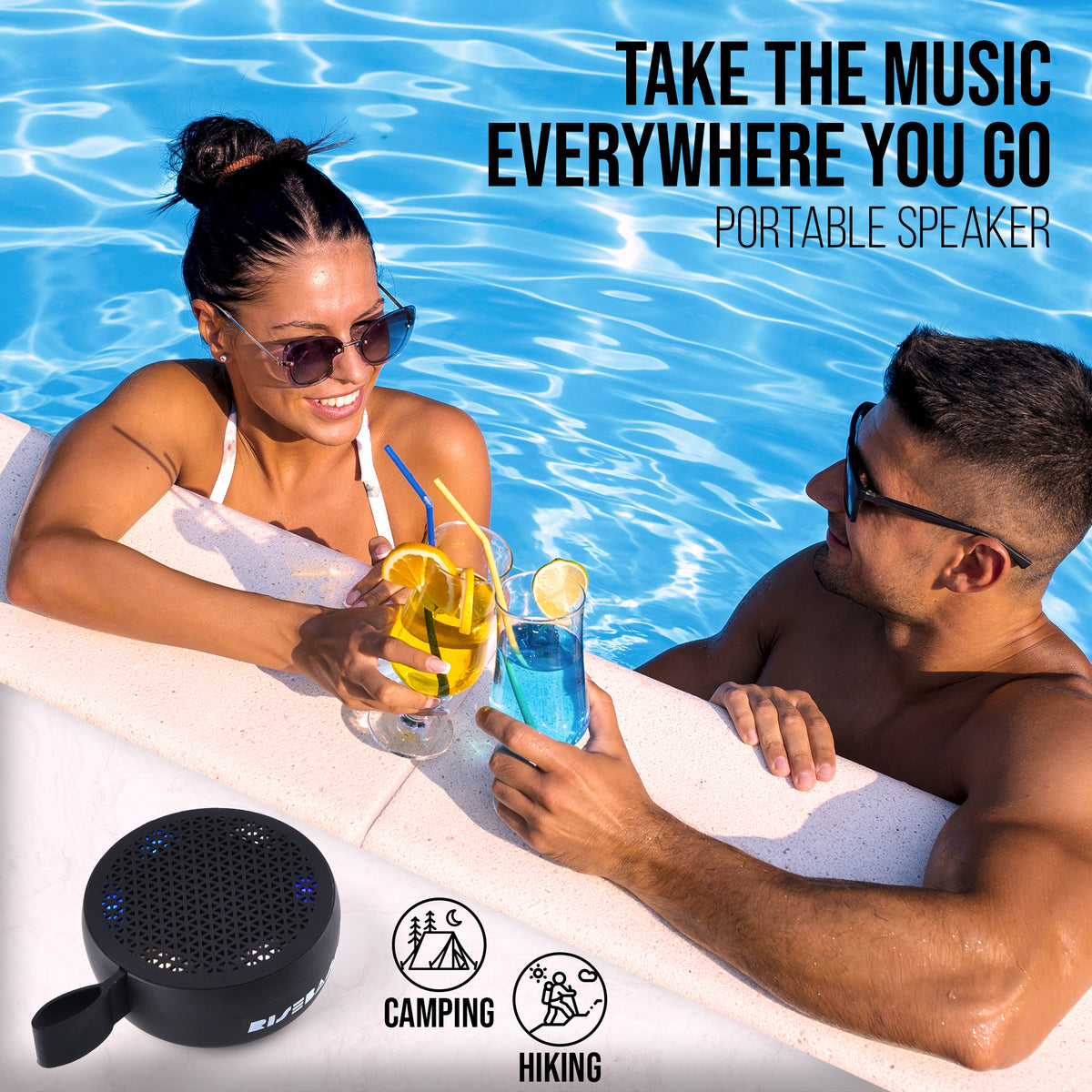 Water Resistant Bluetooth Shower Speaker – Rise Bass